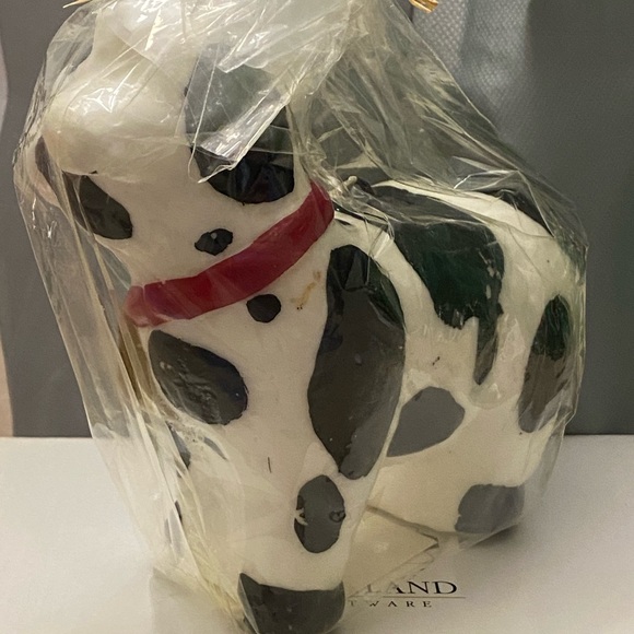 Accents | Vintage Cow Wax Wick Candle Farm Animal Decor Gold Cowbell ...